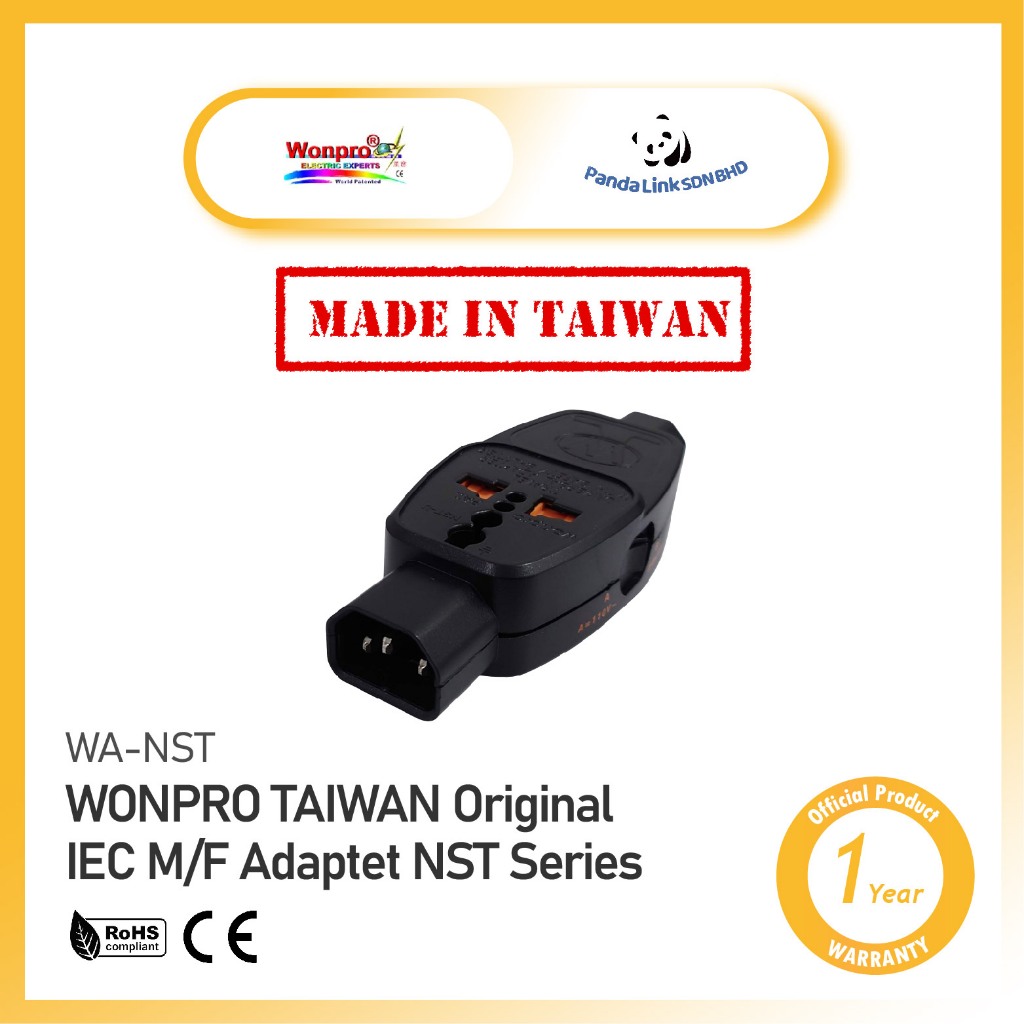 WONPRO WA-NST Taiwan Original Travel Adapter NST Series Connector ...