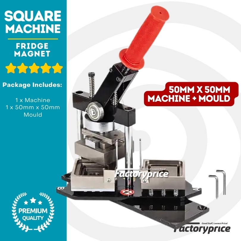 📢[ Ready Stock ] Angular Square Fridge Magnet Machine | 50mm x 50mm ...