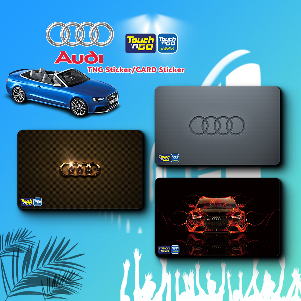 Audi TNG Sticker - Tng Touch N Go Sticker/Bank Card Sticker Cover ...