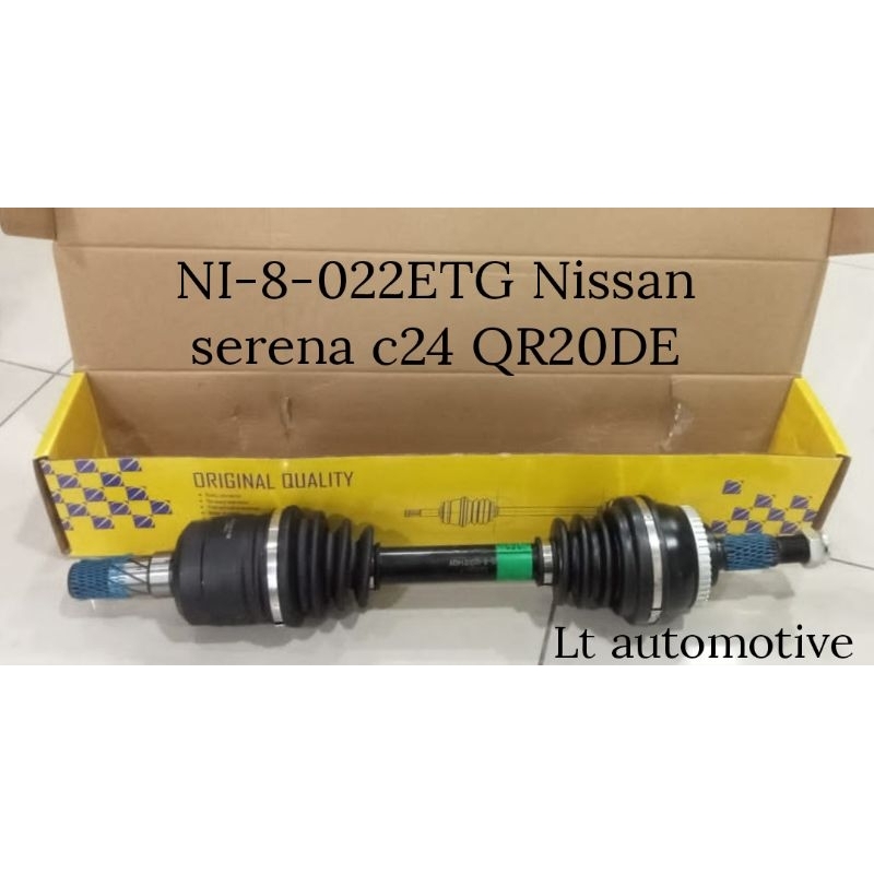 NS-8-022ETG Nissan serena c24 2.0 qr20de (LH/SHORT) drive shaft ...