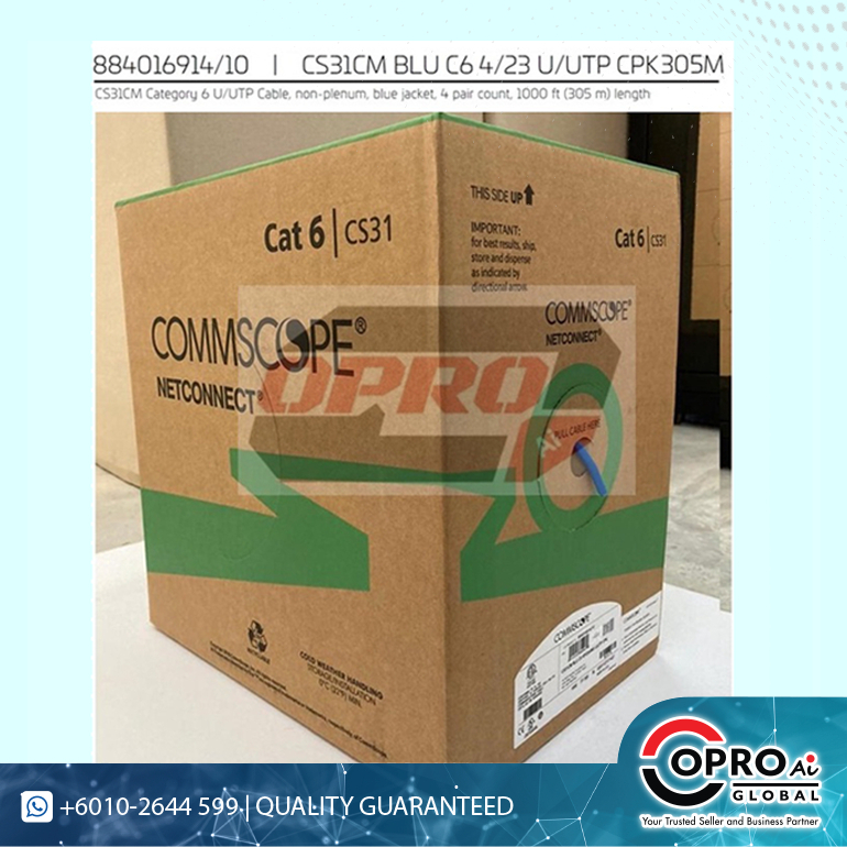 [CS31 23AWG MORE THICK COPPER] Commscope AMP® UTP CAT 6 NETWORK CABLE ...