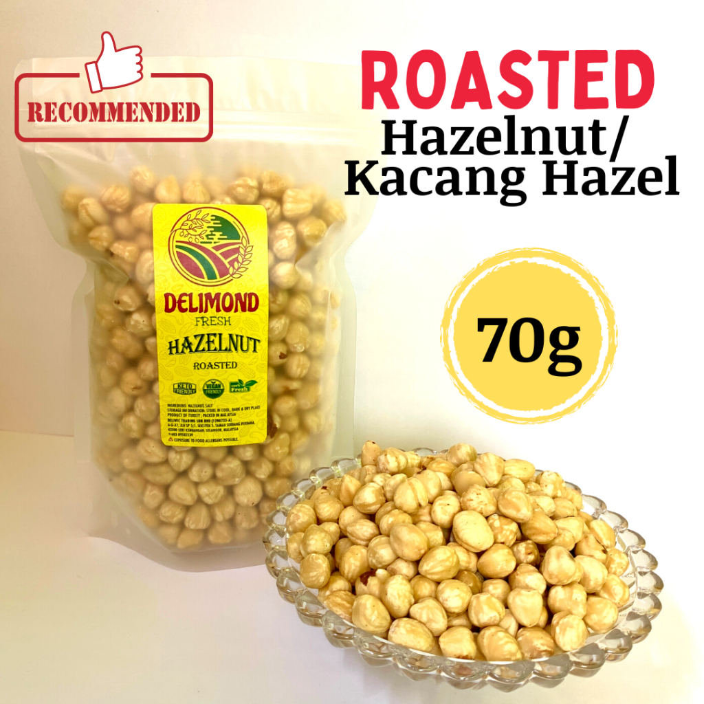 Hazelnut Roasted |Kacang Hazel Panggang |No Oil Nuts [𝐍𝐄𝐖 𝐒𝐓𝐎𝐂𝐊] Fresh ...