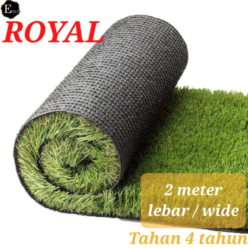 [1 Roll ] 2m x 25m ARTIFICIAL GRASS CARPET⛳ RUMPUT KARPET PREMIUM ...