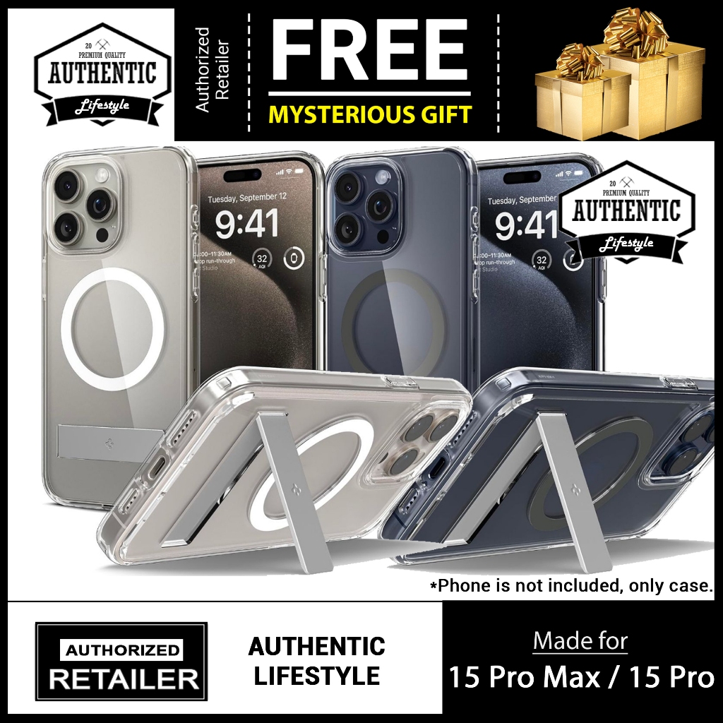 [ 15 Pro Max / Pro ] Ultra Hybrid S Mag Fit - With Kickstand and ...