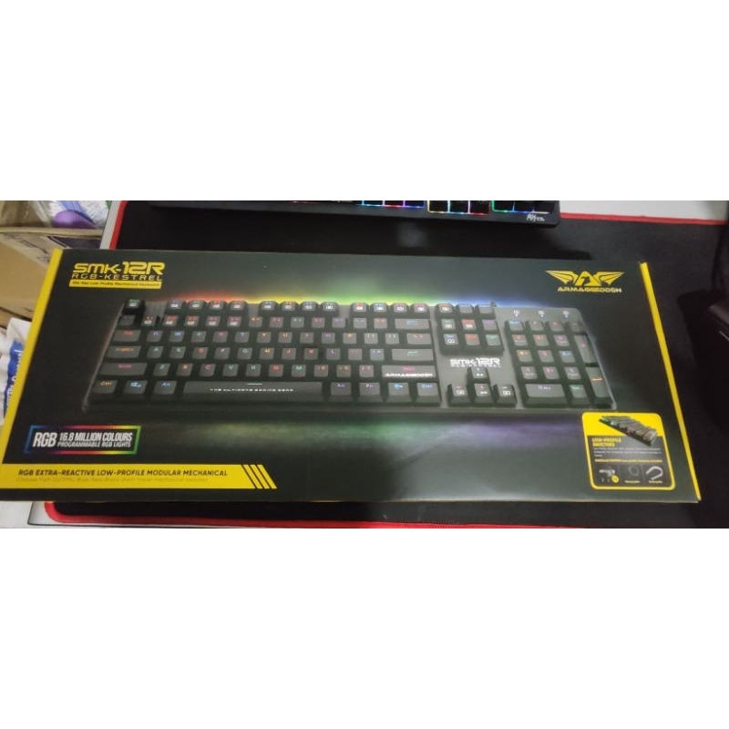 [USED] Armaggeddon SMK 12R RGB Kestrel Full Size Mechanical Keyboard ...