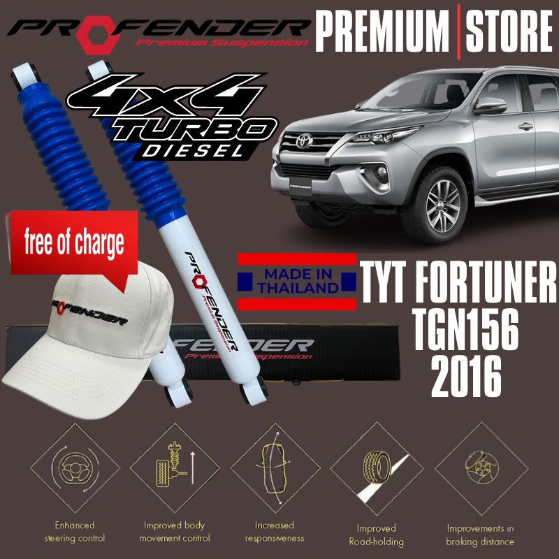 Profender Heavy Duty Shock Absorber Big Bore 40mm Toyota Fortuner ...