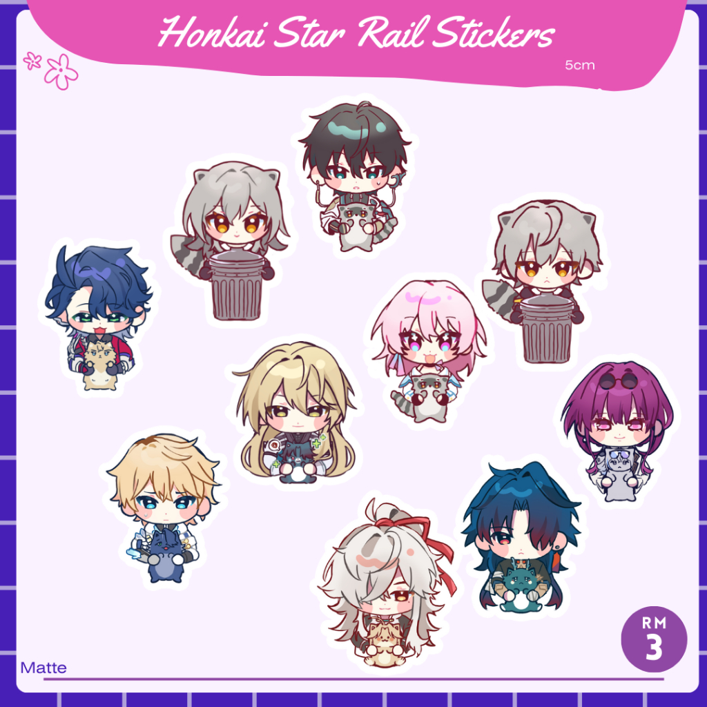 STICKERS 】Honkai Star Rail Stickers | Shopee Malaysia