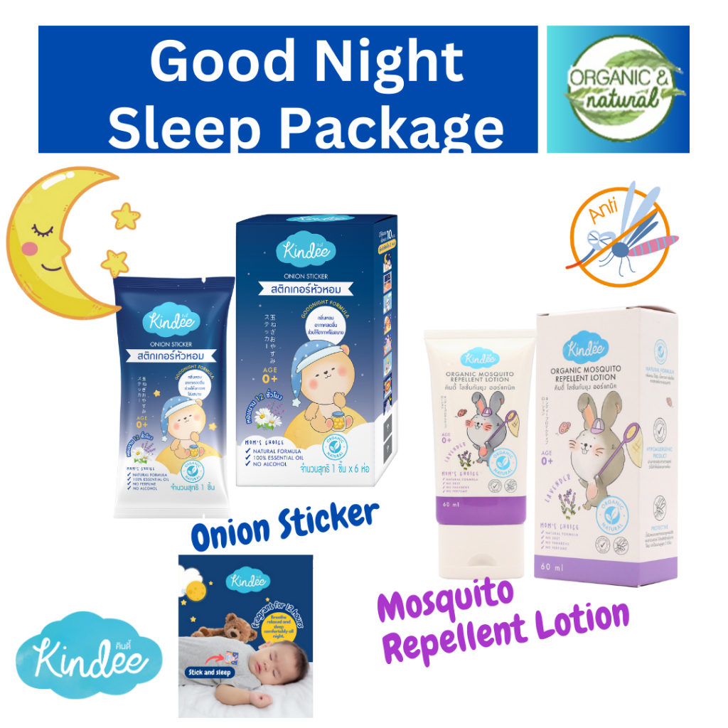 Good Night sleep Package - Onion Sticker nasal congestion or cough ...