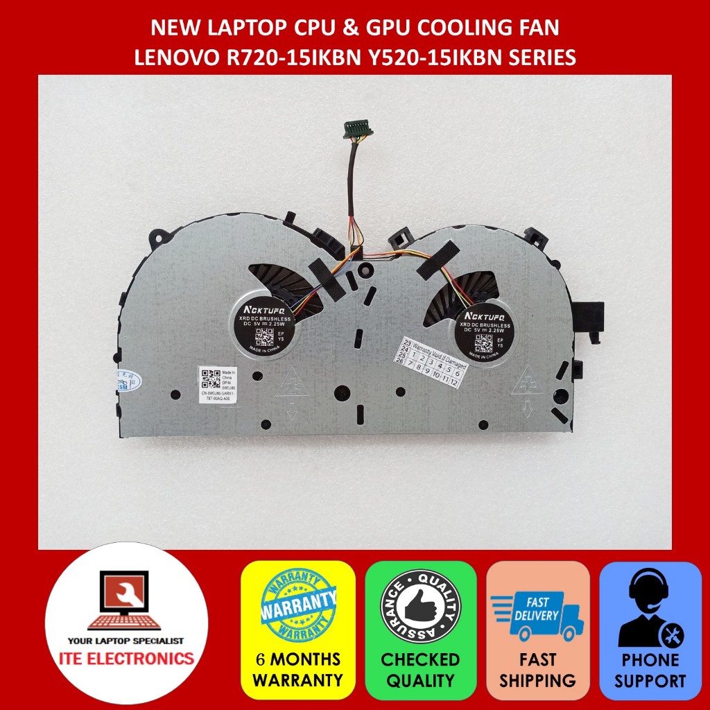 NEW LENOVO LEGION R720-15IKBN Y520-15IKBN SERIES LAPTOP CPU & GPU ...