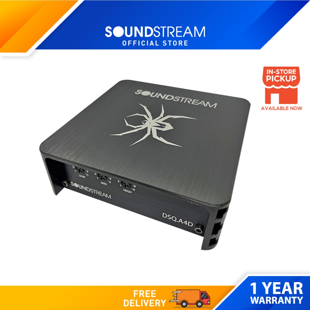 SOUNDSTREAM 4CH DSP Power Amplifier Plug & Play for Android Player DSQ.A4D | Shopee Malaysia