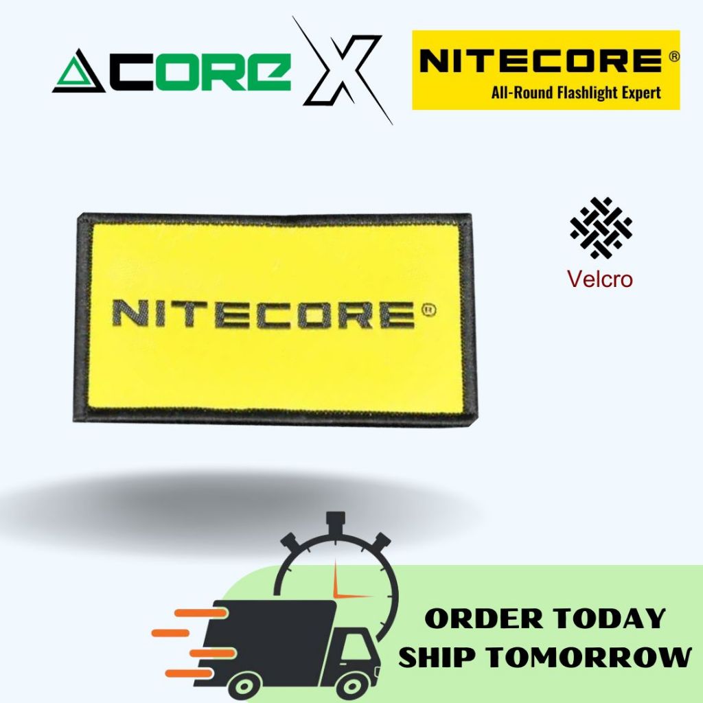 🔥100% ORIGINAL🔥 Nitecore Velcro Patch ( Yellow ) | Shopee Malaysia
