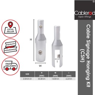 Cable Rod Signage Hanging Kit/Wire Sign Fixing | Shopee Malaysia