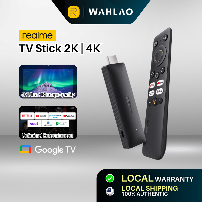 realme 4K Smart Google TV Stick Android 2+8GB Quad Core HDMI 2.1 ...