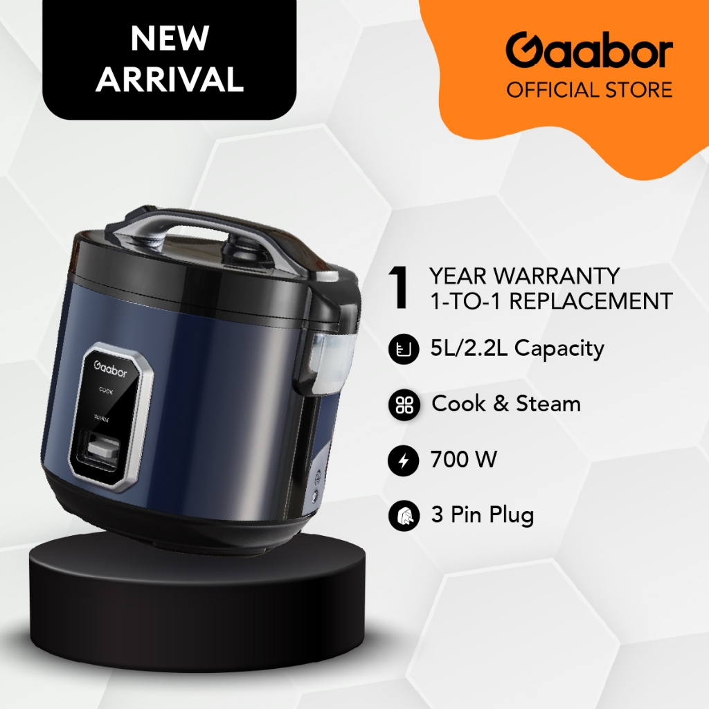 Gaabor Electric Multifunctional Fast Cooking Rice Cooker (5L) RC50M ...