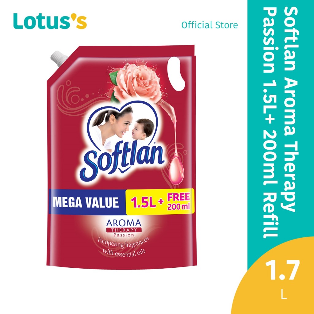 Softlan Aroma Therapy Passion 1.5L+ 200ml Refill | Shopee Malaysia