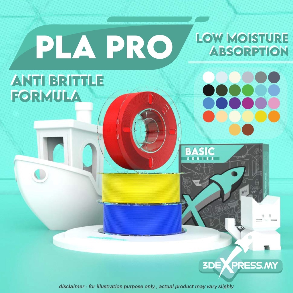 PLA Pro Filament 1KG - Basic Series - Solid Colour | Shopee Malaysia