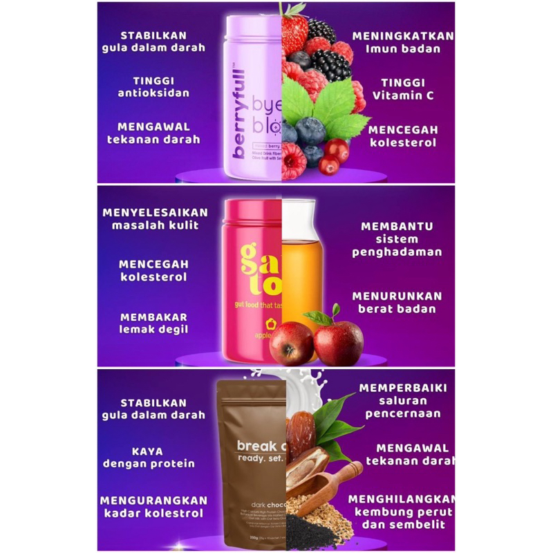 BERRYFULL / GUTTOX / BREAK OAT | Shopee Malaysia