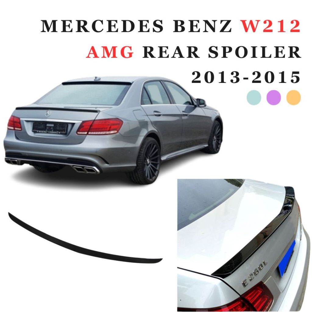 Mercedes Benz E Class W212 AMG Style Rear Spoiler - Gloss Black ...