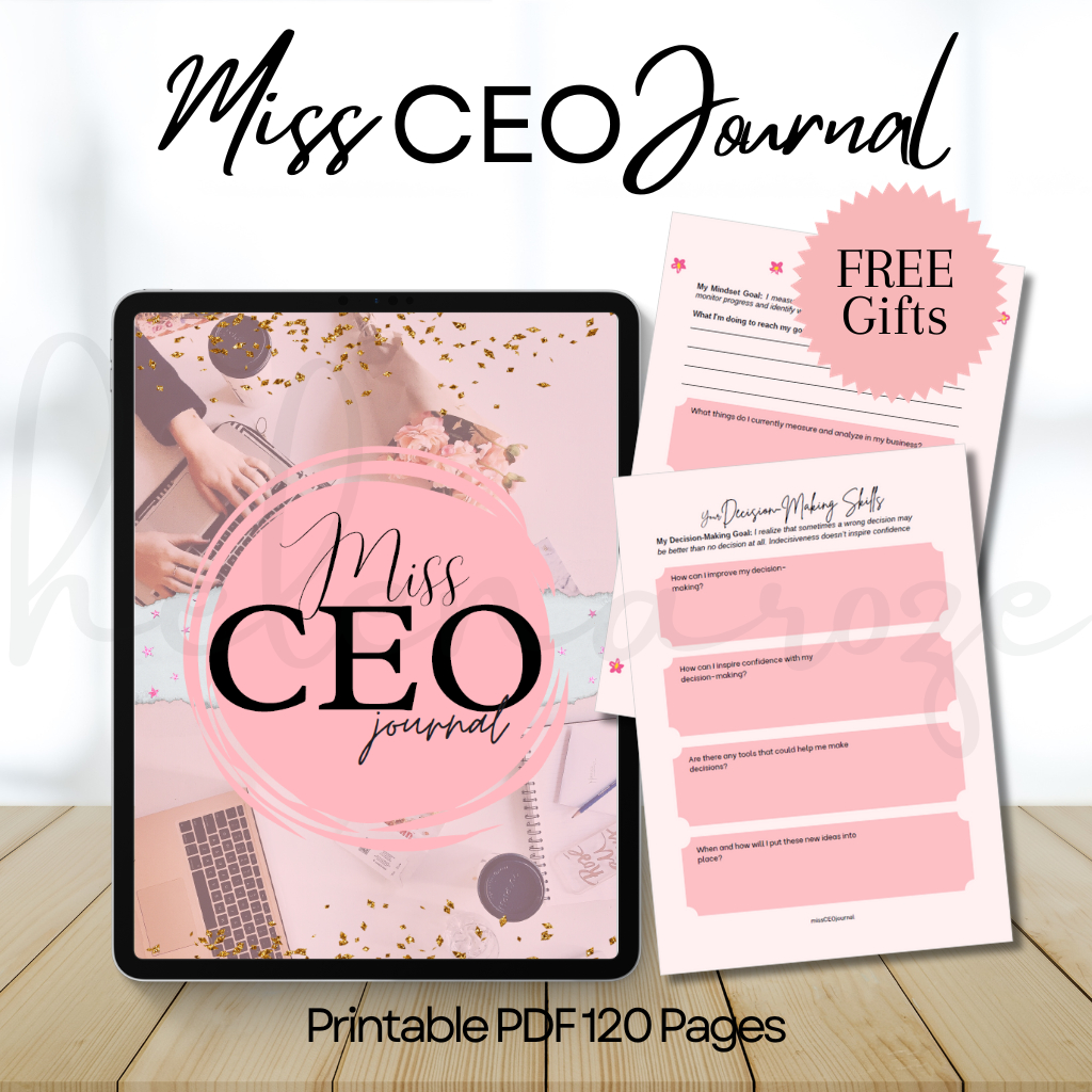 Miss CEO Journal Planner, PDF Printable Planner, Planner, Digital ...