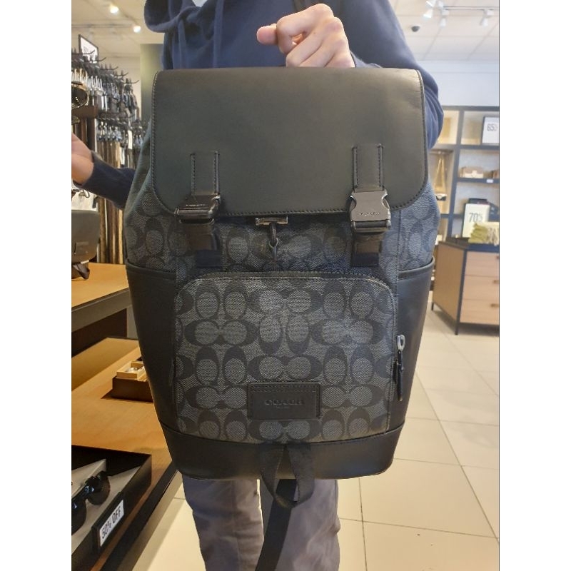 Coach Track Backpack in Colorblock Signature Canvas | Shopee Malaysia