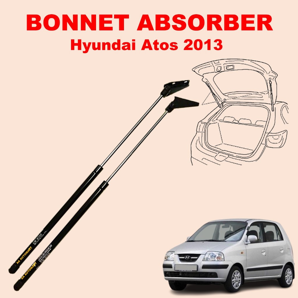 WARRANTY Hyundai Atos 2013 Rear Bonnet Damper Rear Boot Absorber Right ...