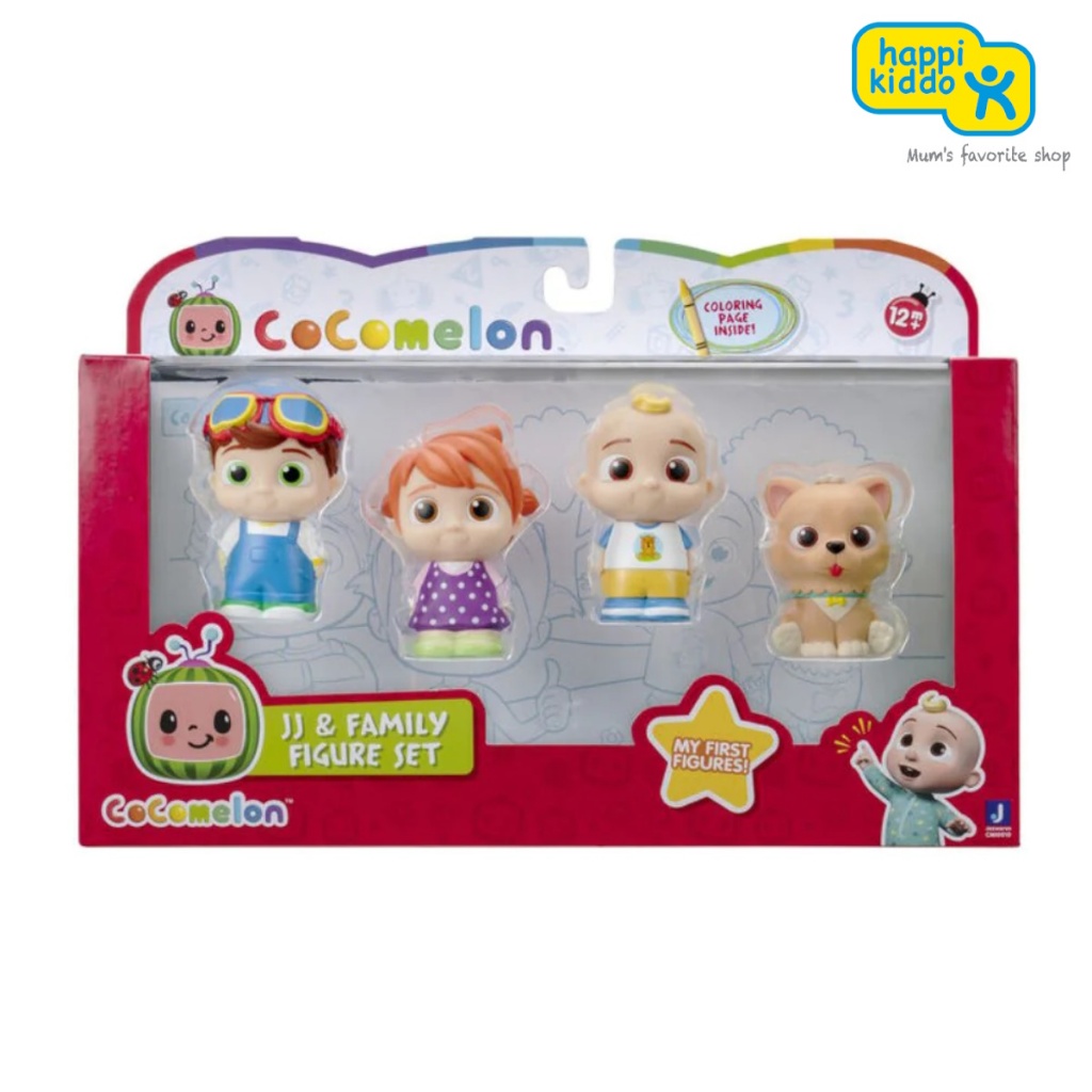 Cocomelon 4 Figure Pack (JJ & Family) | Shopee Malaysia