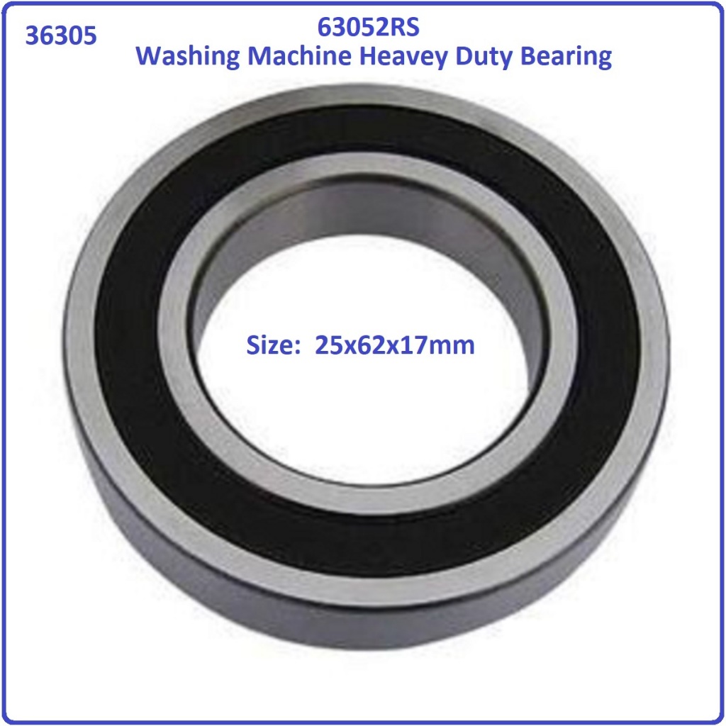 6305 2RS Size: 25x62x17mm Drum Washing Machine Heavy Duty Bearing ...