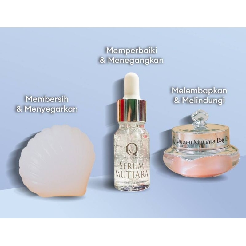 Queen Mutiara Viral Glow CREAM & SERUM (Foundation dan Bedak Asas ...