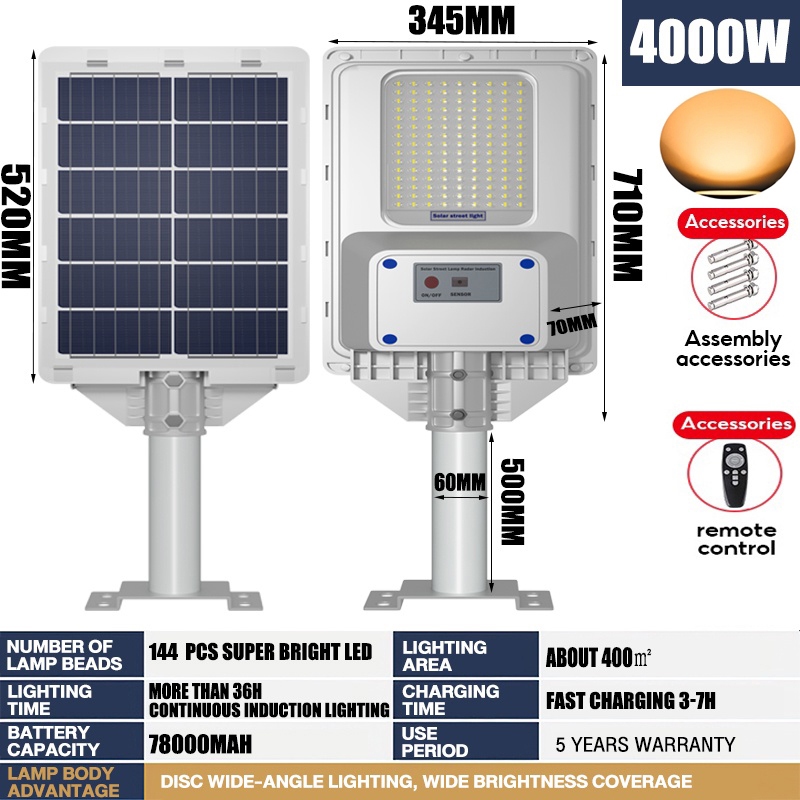Lampu solar light outdoor lighting 9000W IP65 waterproof solar street ...