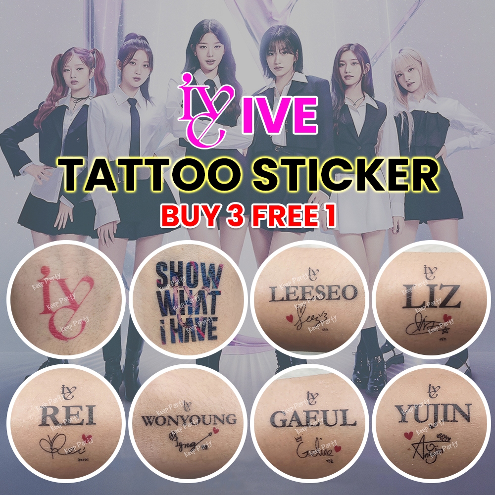 IVE Concert Tattoo Sticker Show What I Have 1st World Tour【BUY 3 Free 1 ...