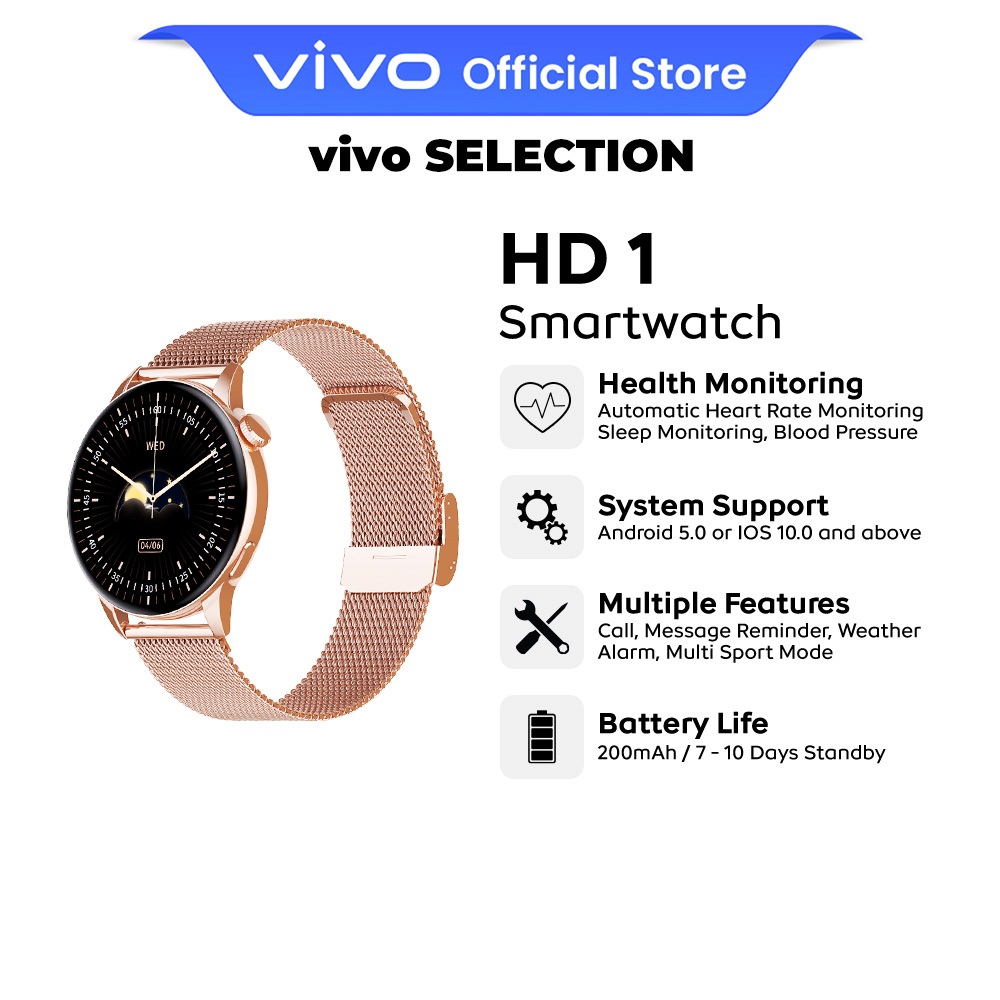 vivo Selection HD 1 Smartwatch | Wireless Charging | Remote Control ...