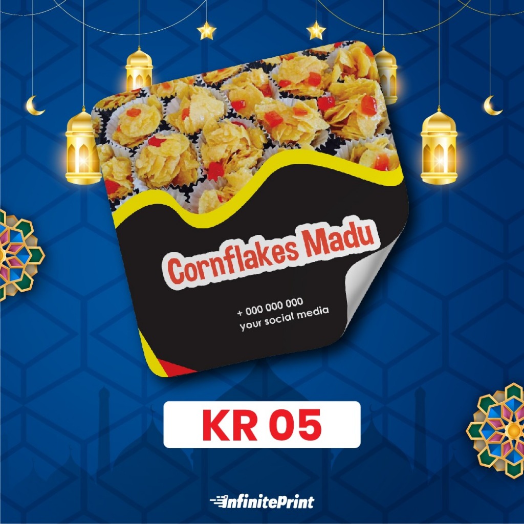 Kuih Raya Sticker Label Product - 3cm / 4cm / 5cm / 6cm / 7cm / 8cm ...