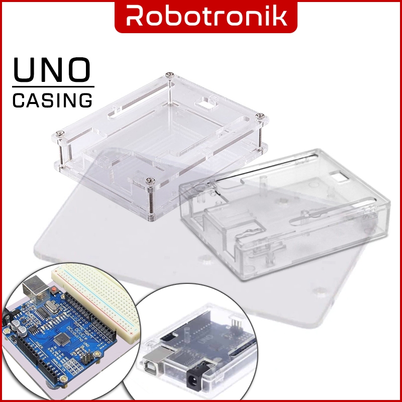 Arduino UNO Casing Acrylic / ABS Case, for extra Protection | Shopee ...