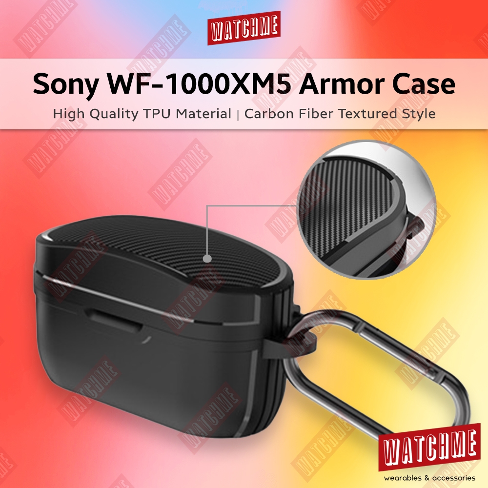Sony WF-1000XM5 Armor Case, High Quality Carbon Fiber Textured Casing ...