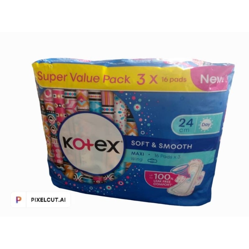 Kotex super value pack (3,,,×16).wing.(free gift pen 1) | Shopee Malaysia