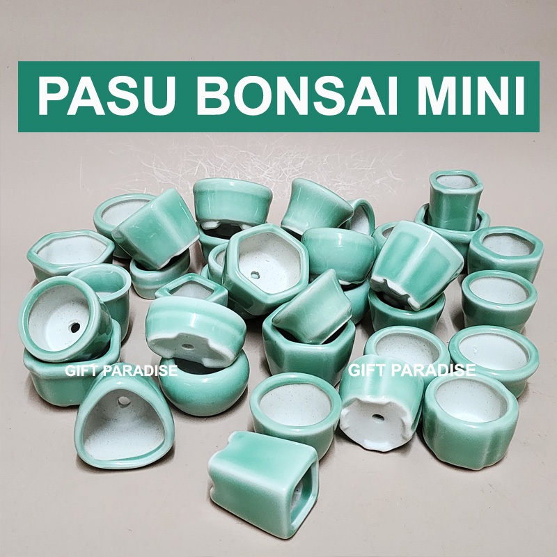 BONSAI POT MINI PASU BONSAI mini set 美丽的花盆 | Shopee Malaysia