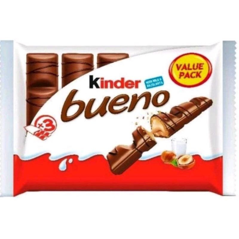 Kinder Bueno - Chocolate(43g/129g)(2x3 Bars)Kinder bueno mini 18 mini (97.2G) | Shopee Malaysia