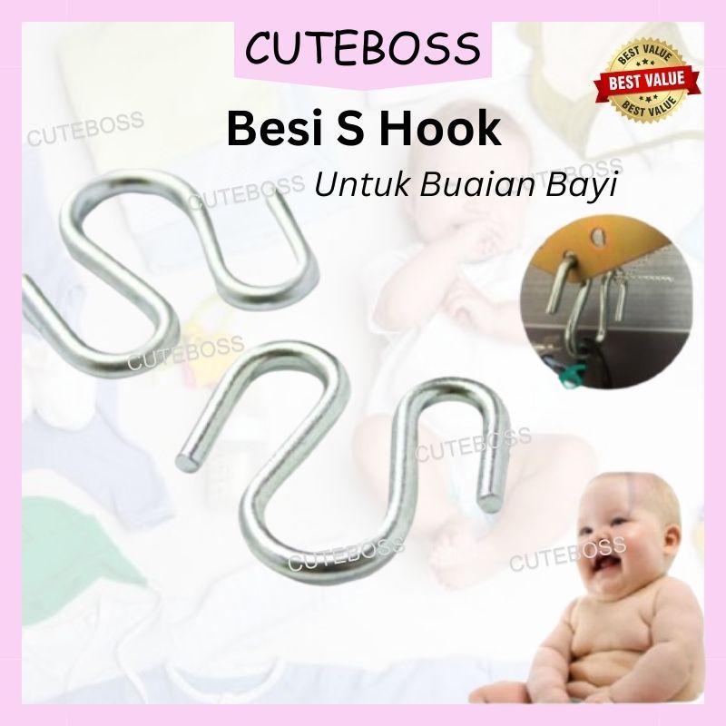 **2pcs** Baby Cradle S-Hook Baby S hook buaian Buaian Baby S hook ...