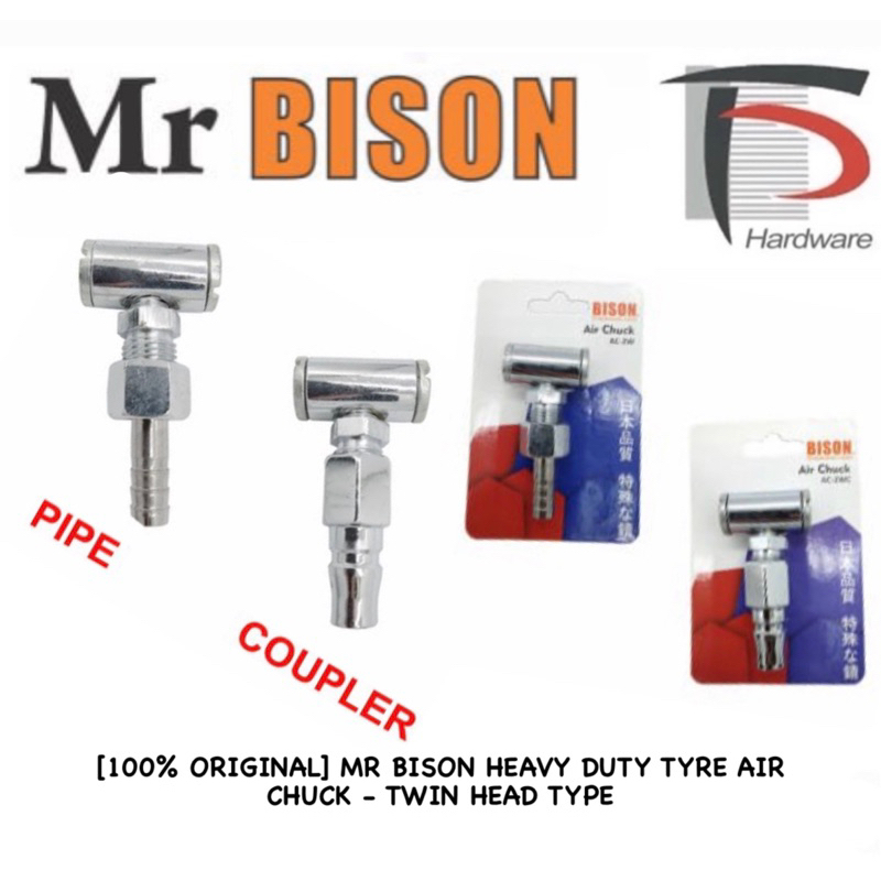 [100% ORIGINAL] MR BISON HEAVY DUTY TYRE AIR CHUCK - TWIN HEAD TYPE ...