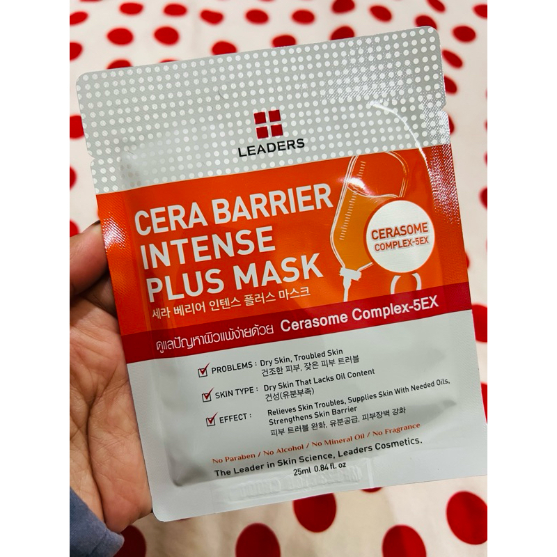 LEADERS Intense Plus Mask Cera Barrier | Shopee Malaysia