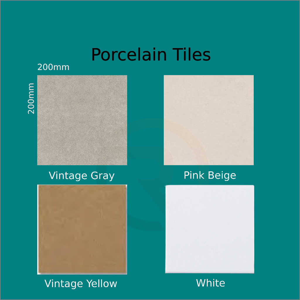 Porcelain Tiles 200x200 Matt Surface Floor &Wall Rockanddeco | Shopee ...