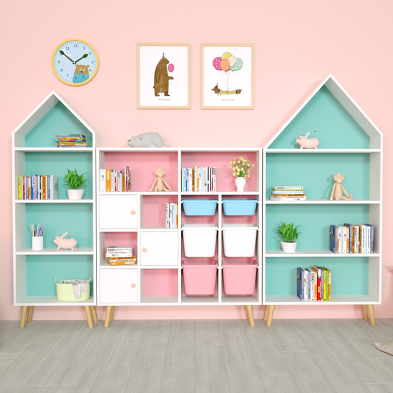 Nordic Solid Wood Children's Bookcase Creative Combination Children's ...
