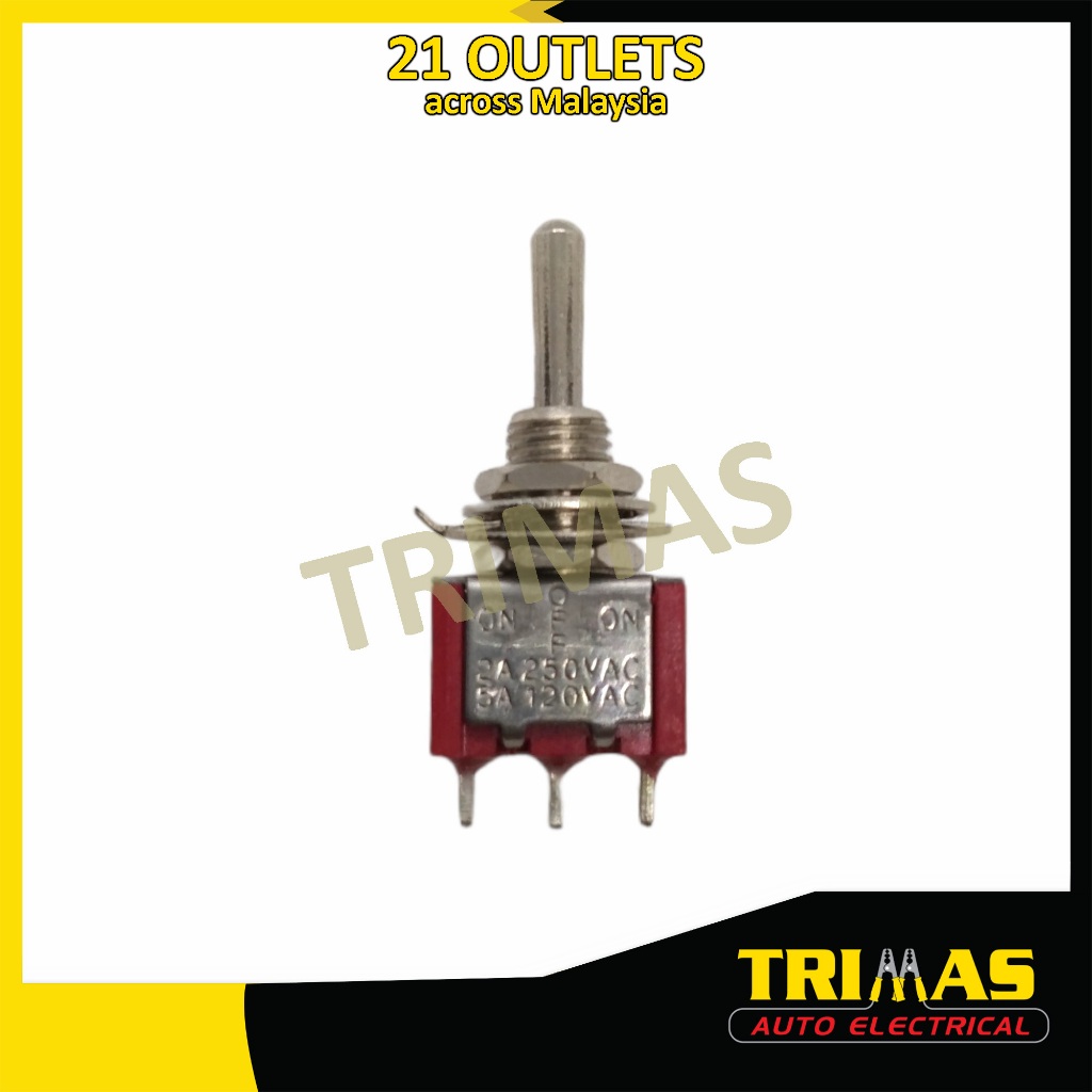 3 Pin On Off On Electronic Toggle Switch (1pc) | Shopee Malaysia