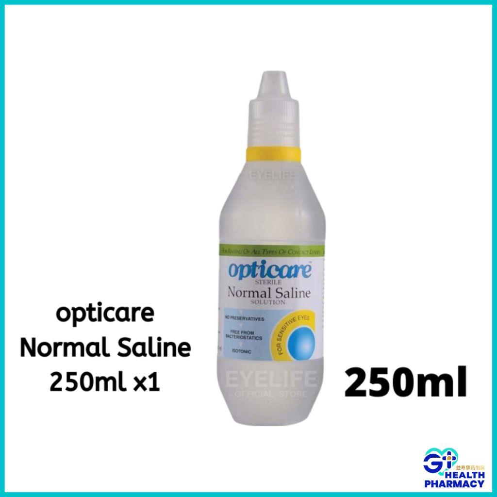 Opticare Normal Saline Solution (250mL) | Shopee Malaysia