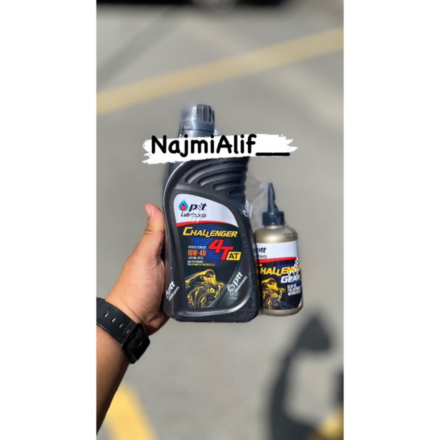 4T AT PTT LUBRICANTS CHALLENGER 10W40 SEMI SYNTHETIC 0.8 LITRE FREE ...