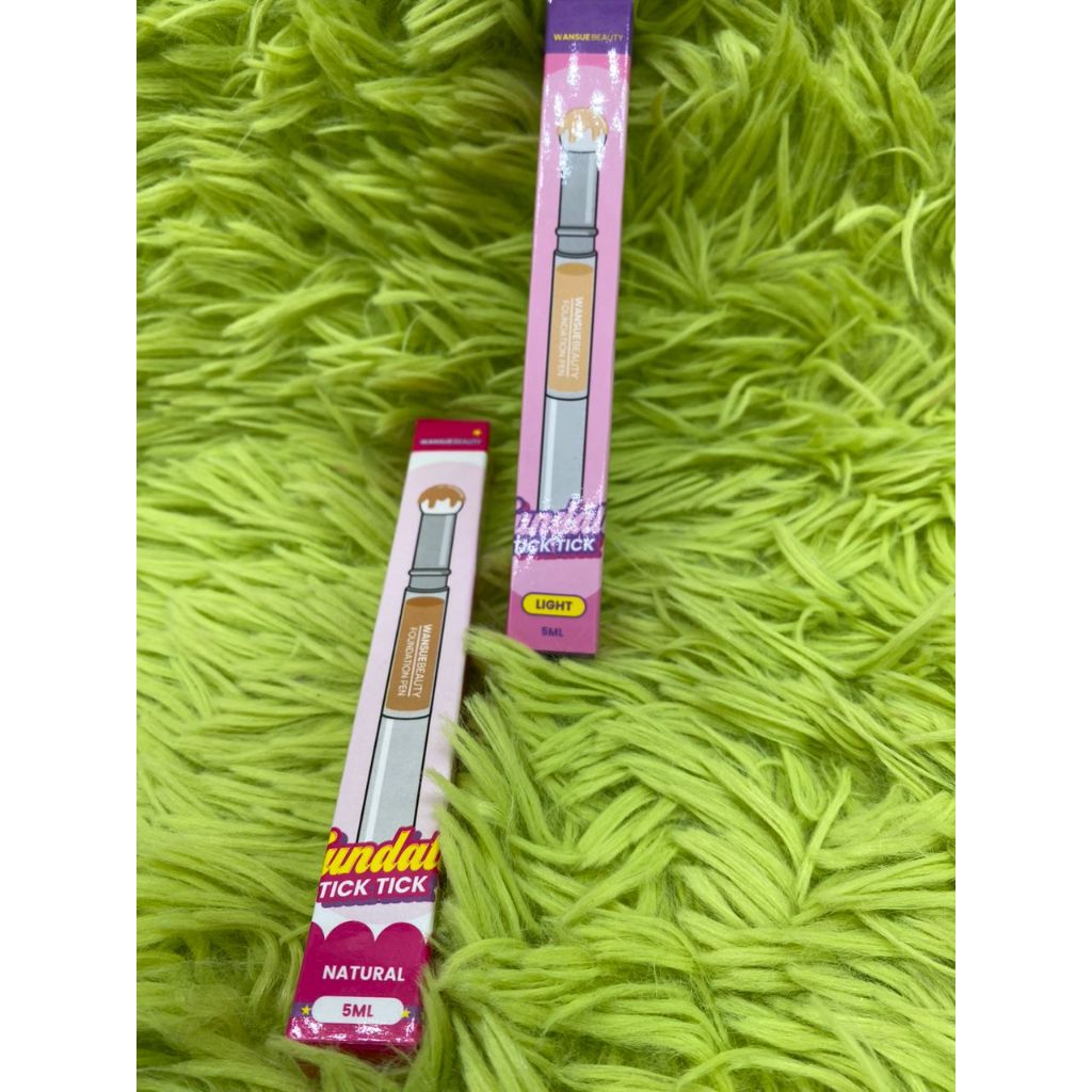 FOUNDATION PEN BY WANSUE I TICK TICK I 5 ML I 2 CODE I LIGHT&NATURAL I ...