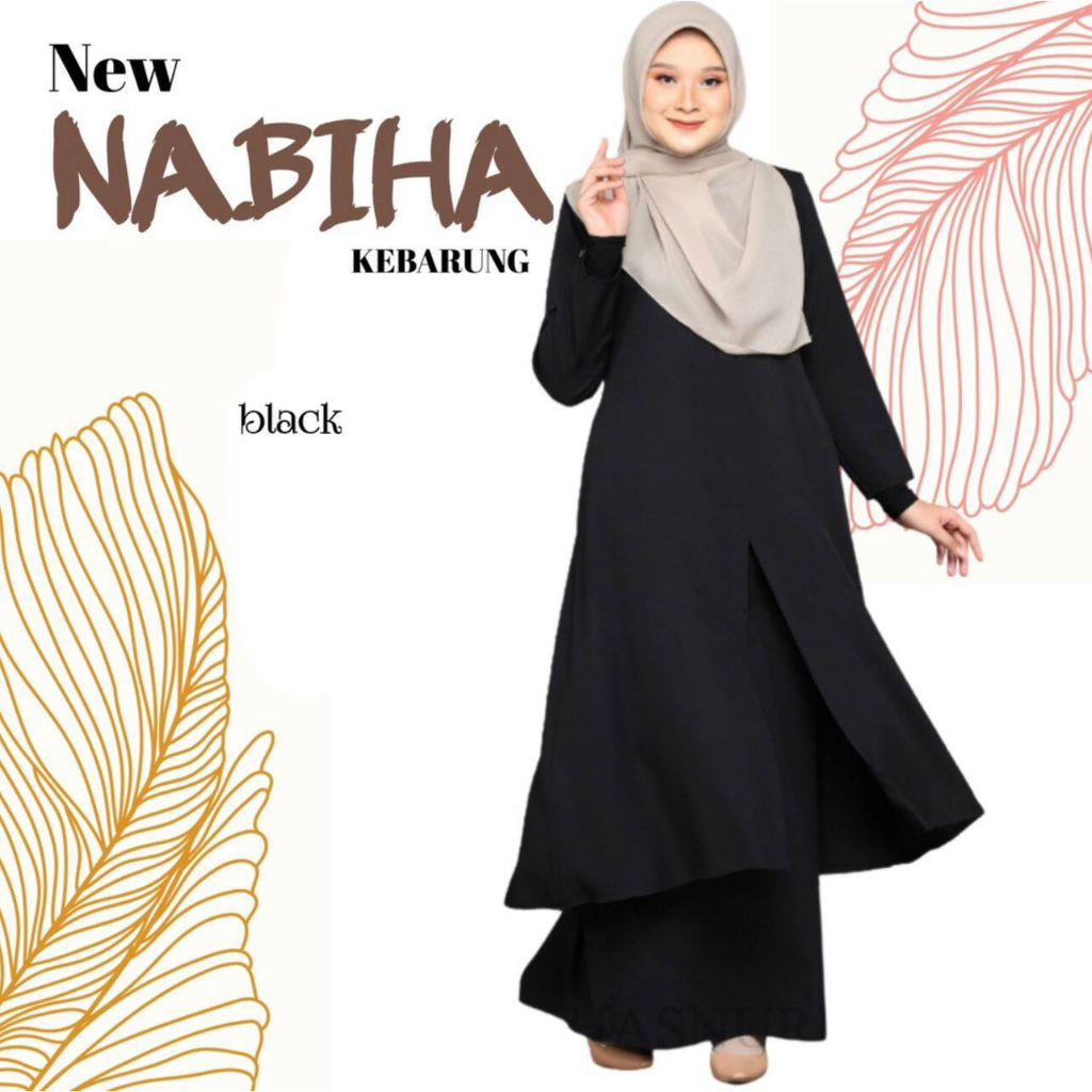 KEBARUNG BAJU NABIHA LABUH KEBYA KEBARUNG BAJU MUSLIMAH LONG DRESS. NEW ...
