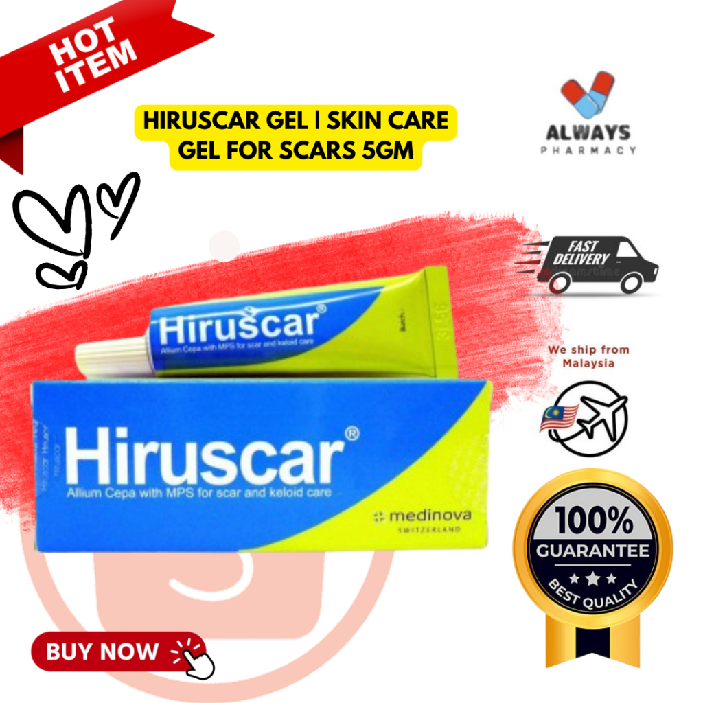 HIRUSCAR GEL | SKIN CARE GEL FOR SCARS 5GM | Shopee Malaysia