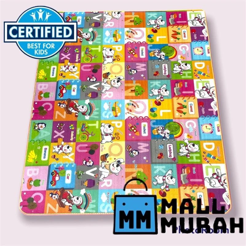 Tikar Span EVAMATIK 8MM BABY PLAY MAT ( depan belakang boleh guna ...