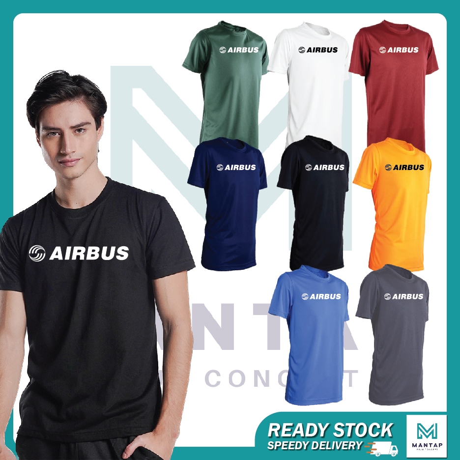 airbus round neck tshirt shirt t-shirt jersey air bus BOEING MALAYSIA ...